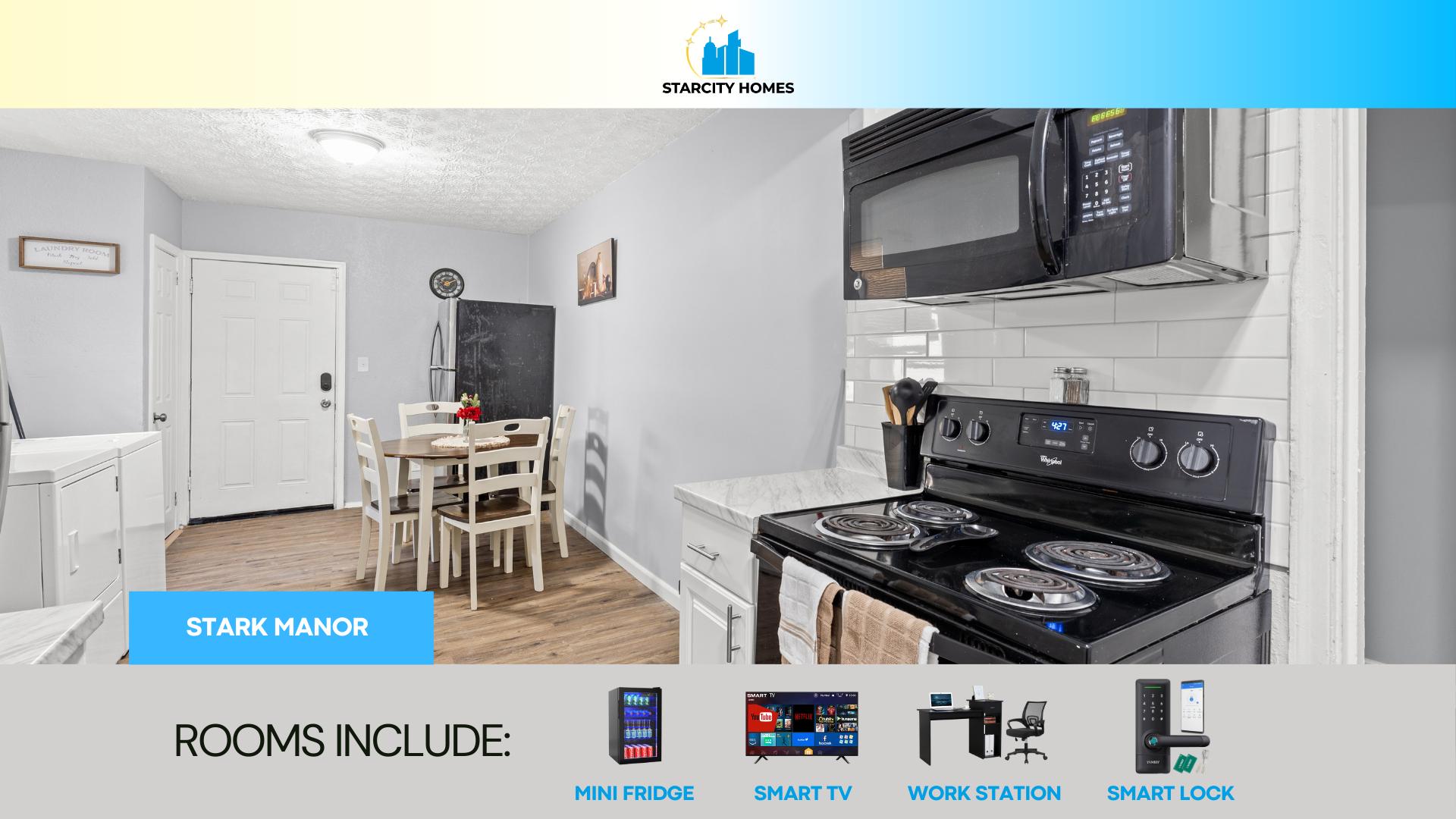 ⭐ LUXURY ROOMS ⭐ | StarCity Homes | Modern & Large Jacksonville Home! | Stark Manor | Bi-Weekly ...